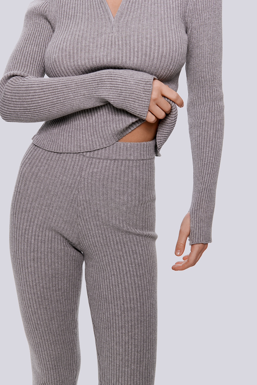 KNIT FLARED TROUSERS - buy at PAPAYA |Ukrainian brand